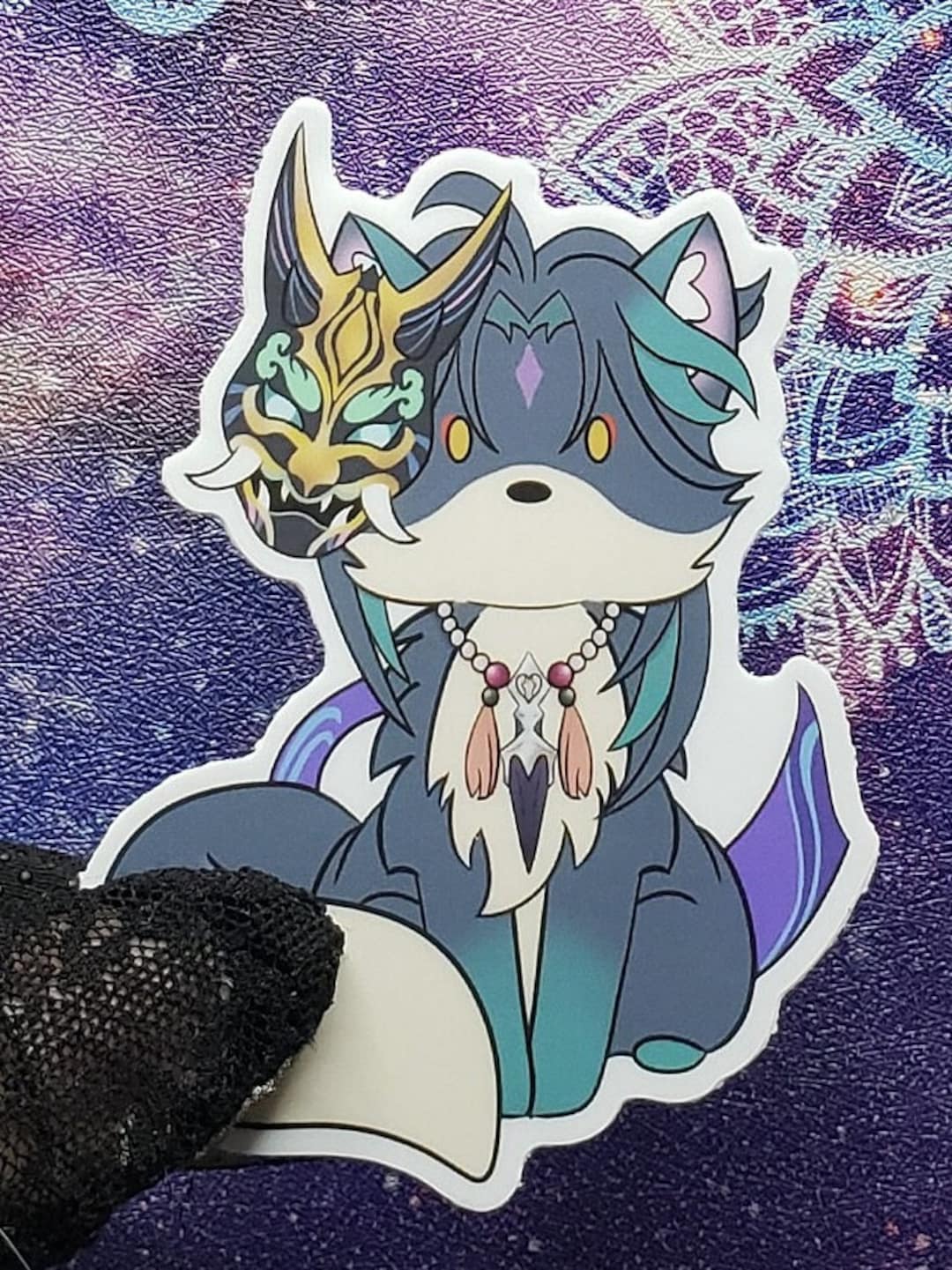 Xiao Sticker | Genshin Impact | Liyue | Fox Stickers | Cute Kawaii ...