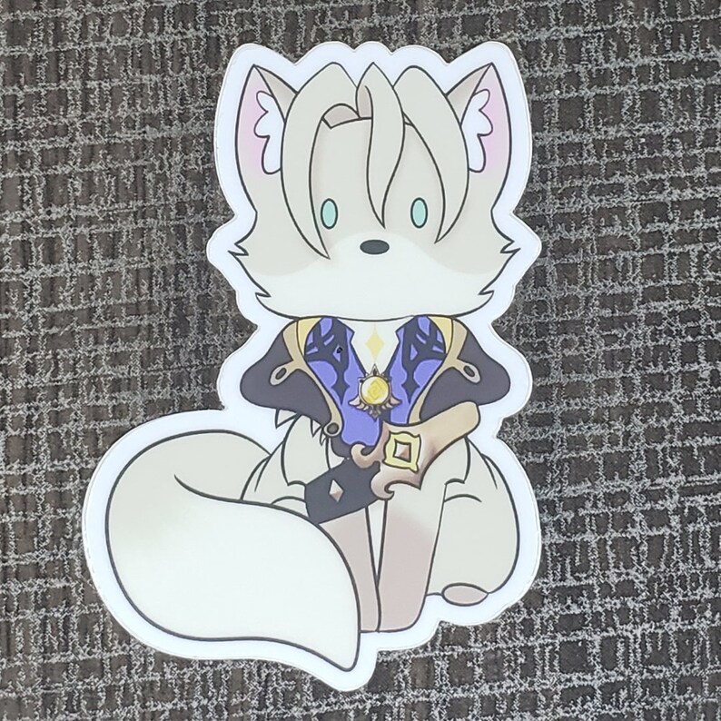 Albedo Sticker / Genshin Impact / Mondstadt / Fox Stickers / Cute ...