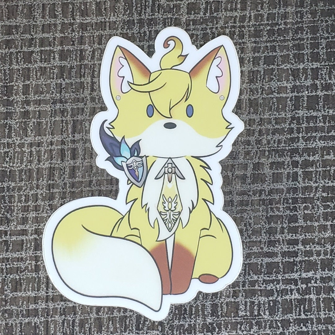 Mika Sticker | Genshin Impact | Mondstadt | Fox Stickers | Cute Kawaii ...