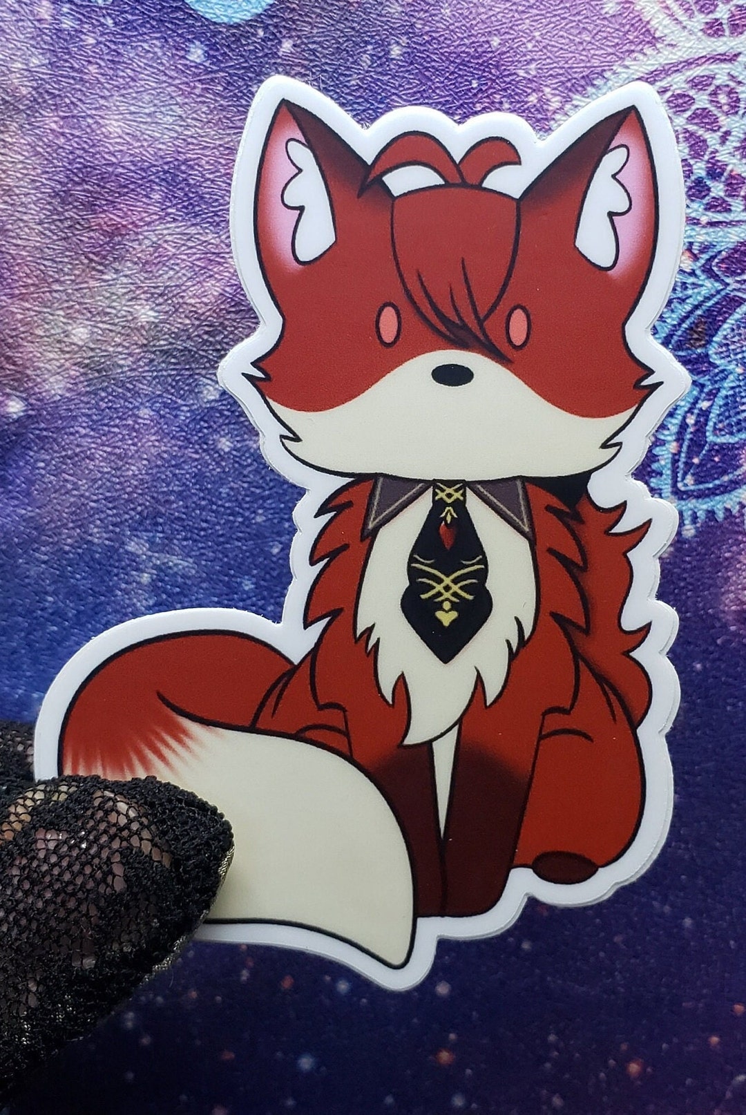 Diluc Sticker | Genshin Impact | Mondstadt | Fox Stickers | Cute Kawaii ...