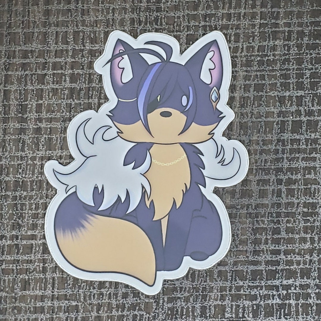 Kaeya Sticker | Genshin Impact | Mondstadt | Fox Stickers | Cute Kawaii ...
