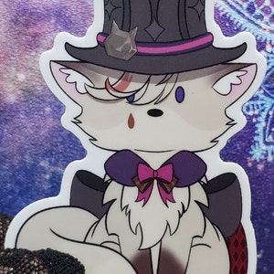 Lyney Sticker | Genshin Impact | Fontaine | Fox Stickers | Cute Kawaii ...