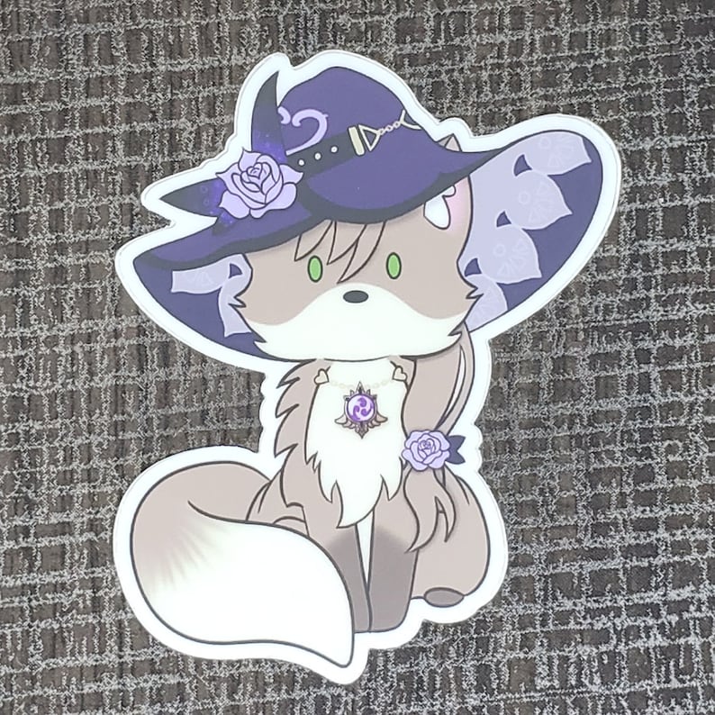 Lisa Sticker Genshin Impact Mondstadt Fox Stickers - Etsy