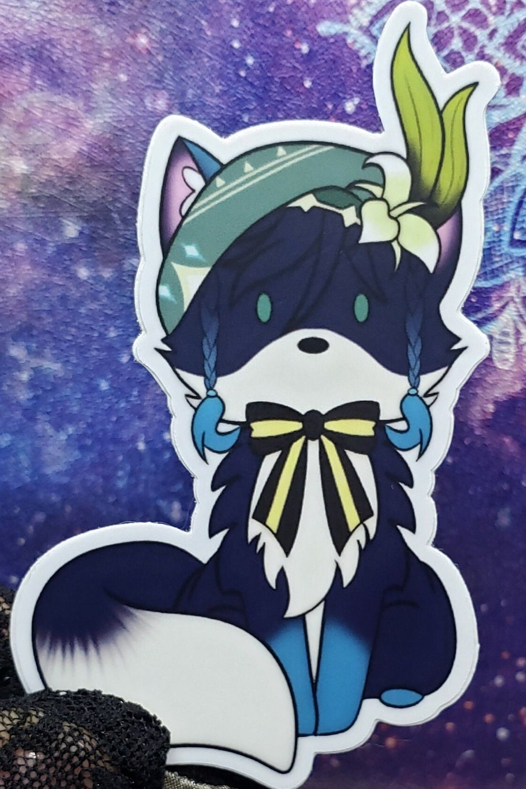 Venti Sticker | Genshin Impact | Mondstadt | Fox Stickers | Cute Kawaii ...