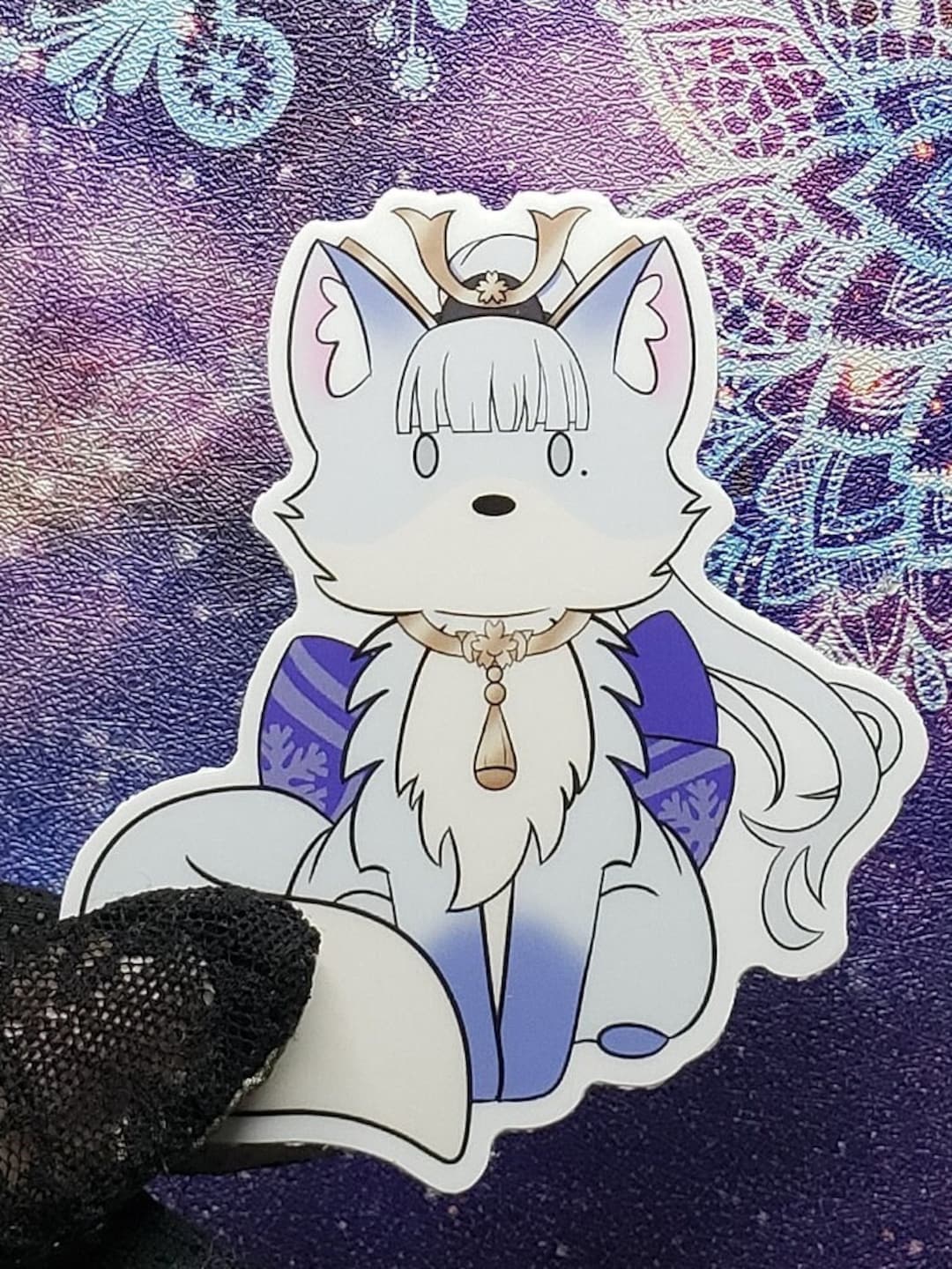 Kamisato Ayaka Sticker Genshin Impact Inazuma Fox - Etsy