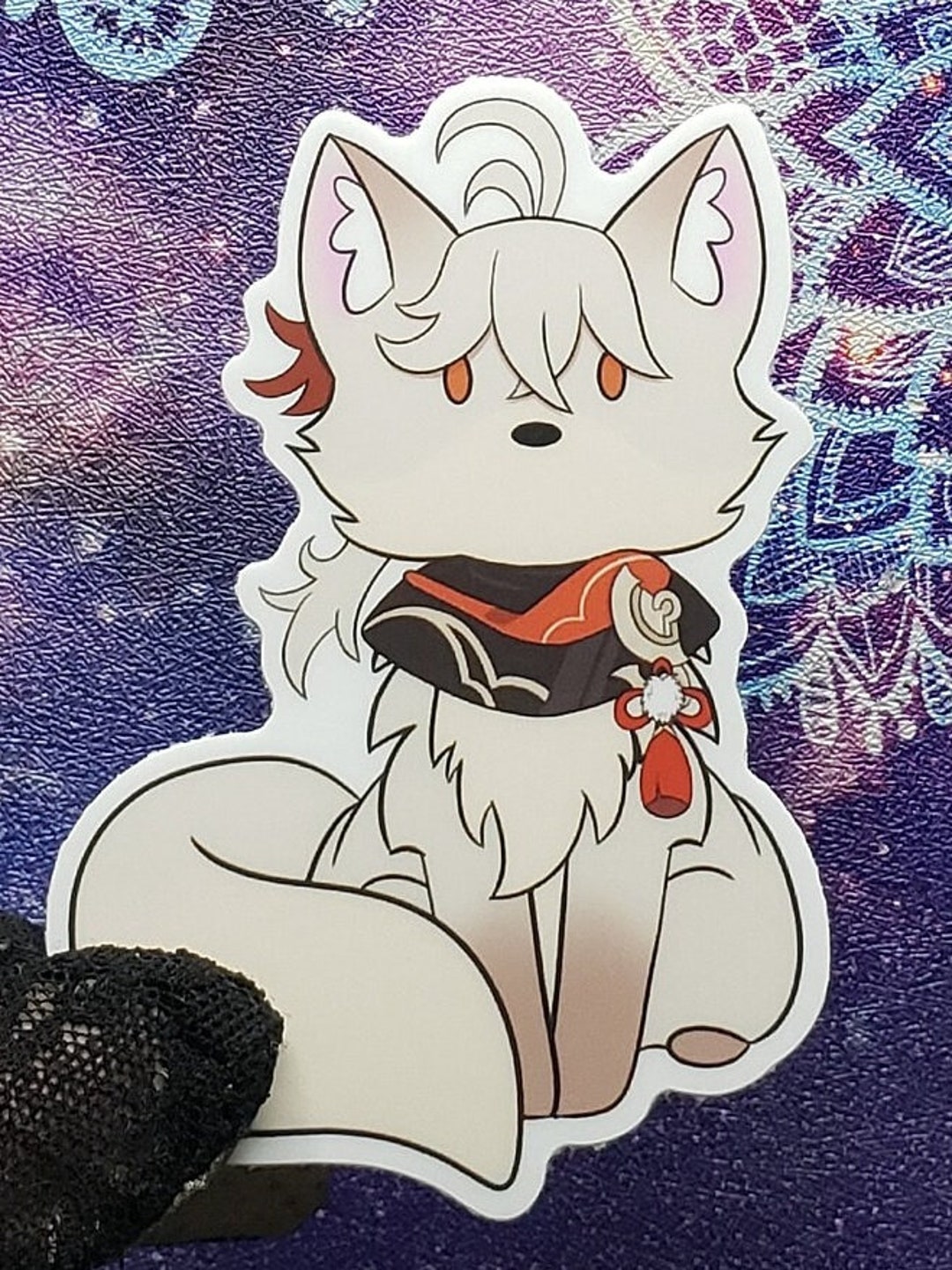 Kaedehara Kazuha Sticker Genshin Impact Inazuma Fox Stickers Cute ...