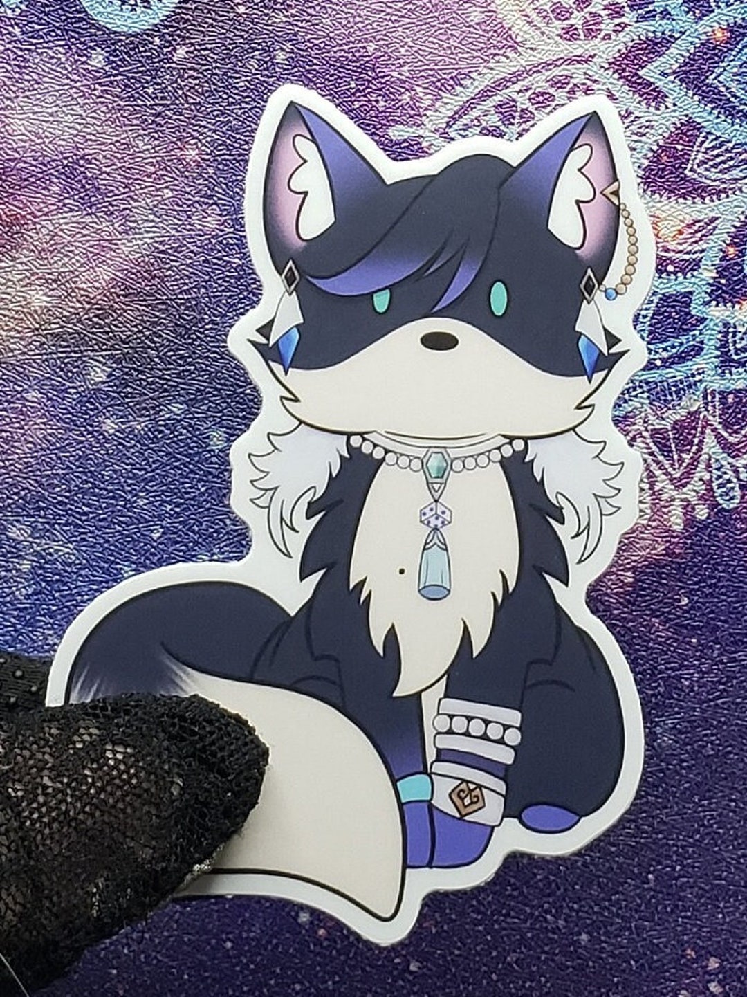 Yelan Sticker Genshin Impact Liyue Fox Stickers Cute Kawaii Premium ...