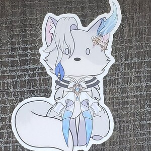 Neuvillette Sticker Genshin Impact Fontaine Fox Stickers - Etsy