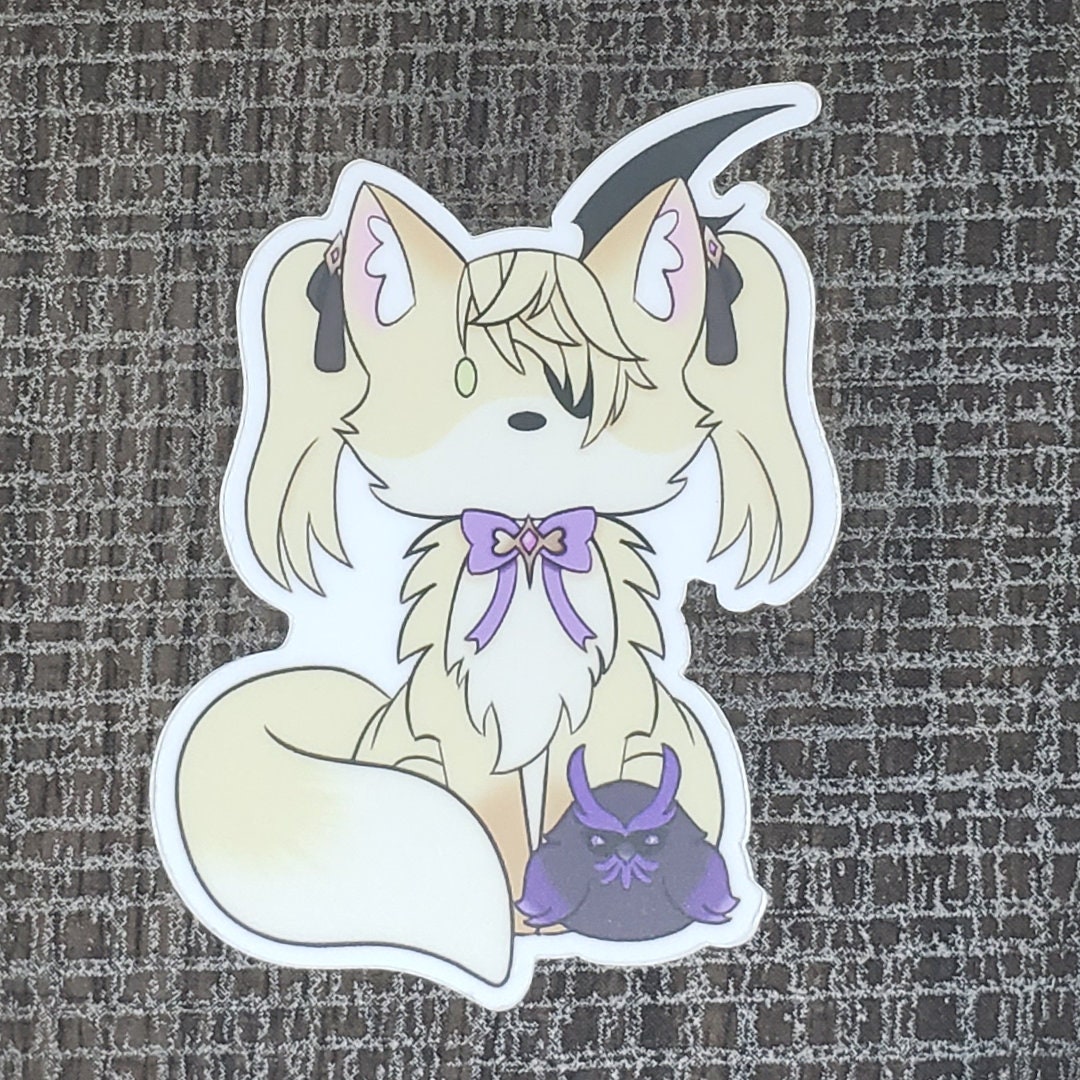 Fischl Sticker Genshin Impact Mondstadt Fox Stickers - Etsy