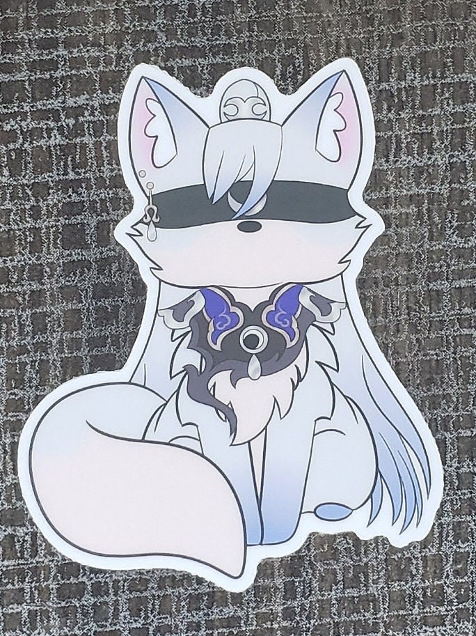 Jingliu Sticker Honkai: Star Rail Fox Stickers Cute Kawaii Premium ...