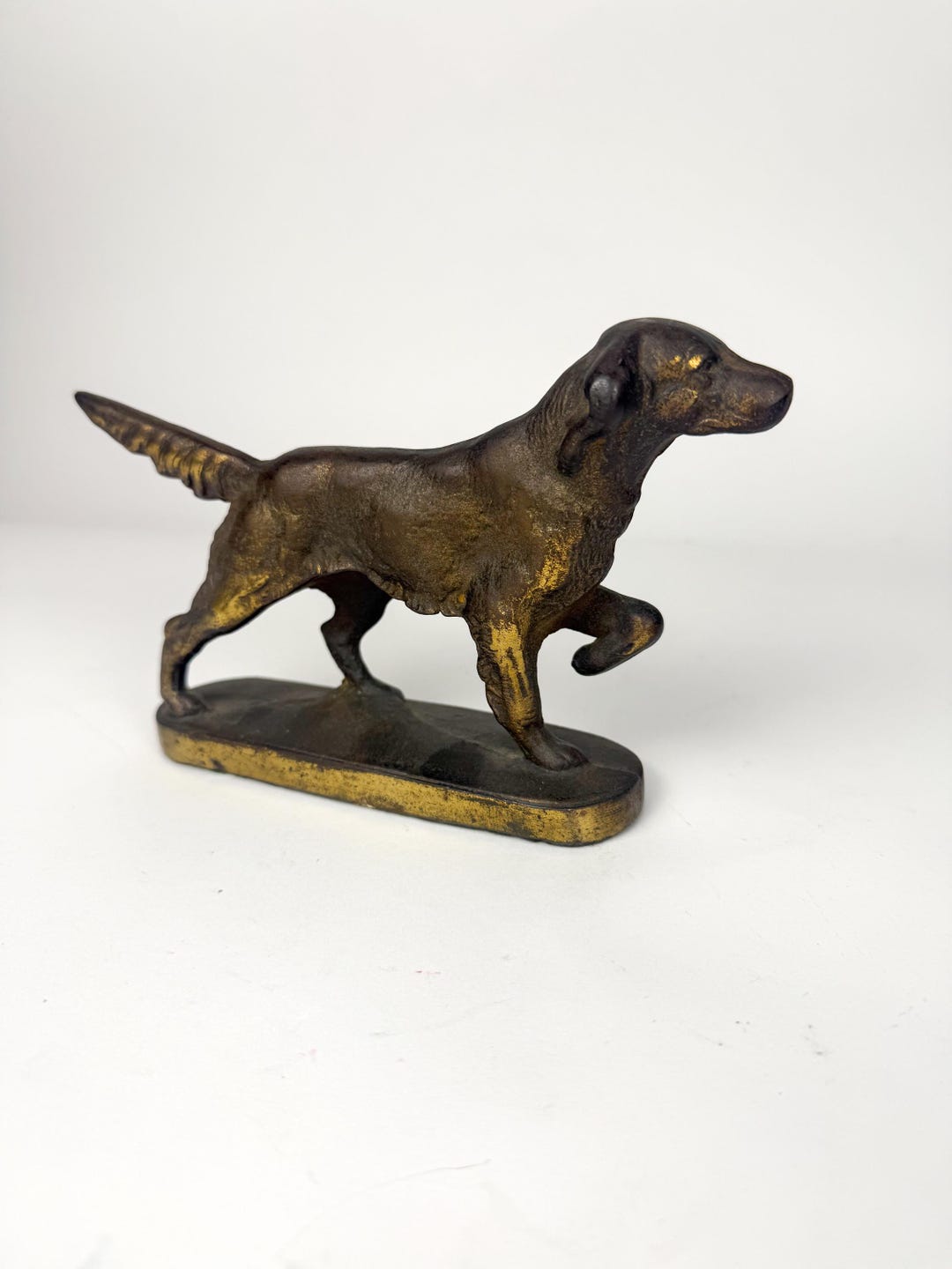 Antique Cast Iron Irish Setter Pointer Dog Figure - Etsy