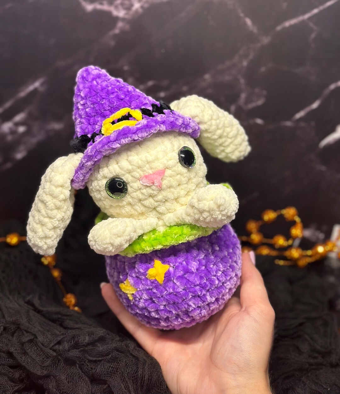 Enchanting Witch Bunny: A Magical Crochet Plushie - Etsy
