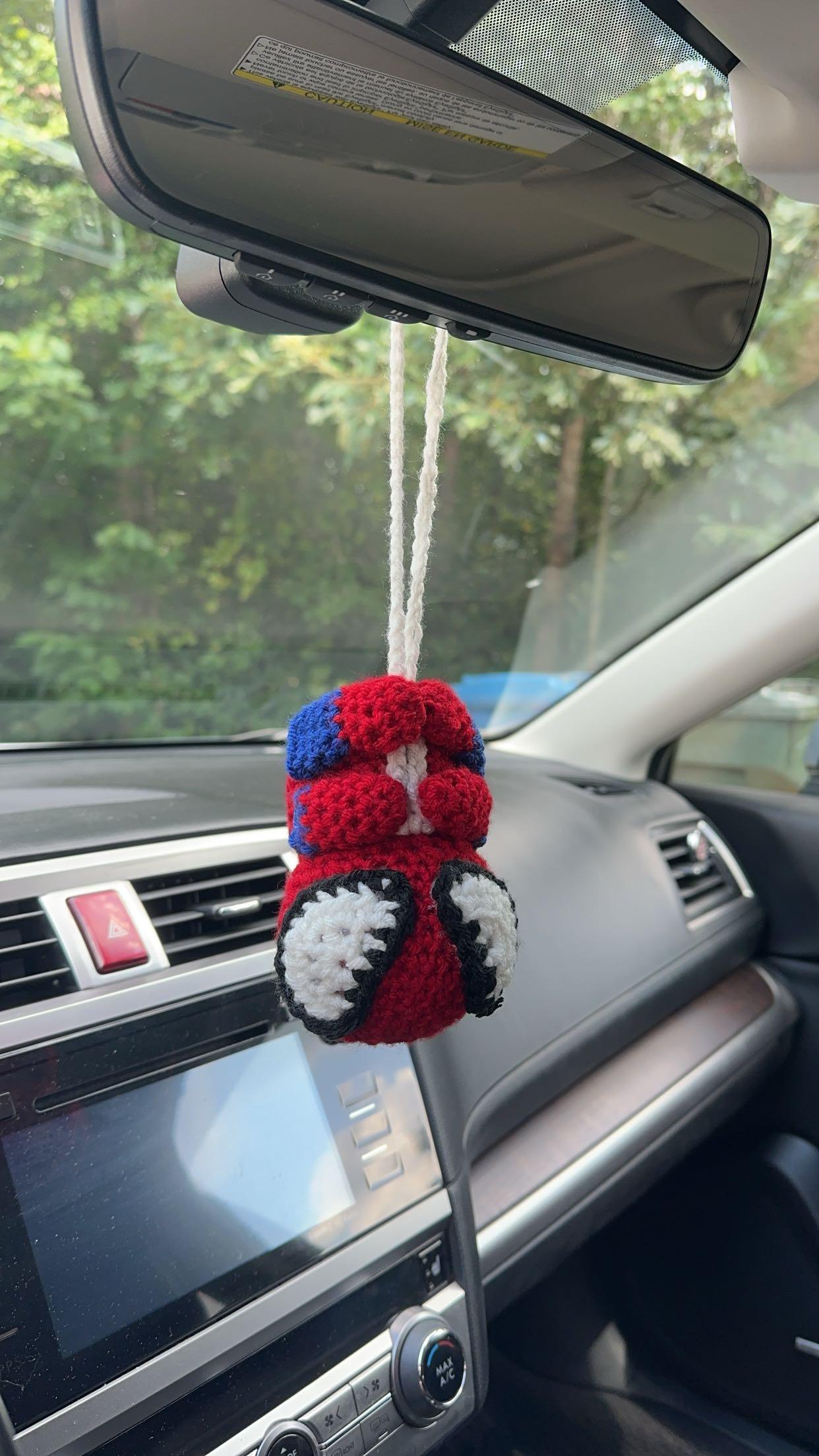 Handcrafted Crochet Spider-man Car Hanger – Fun and Functional Marvel ...
