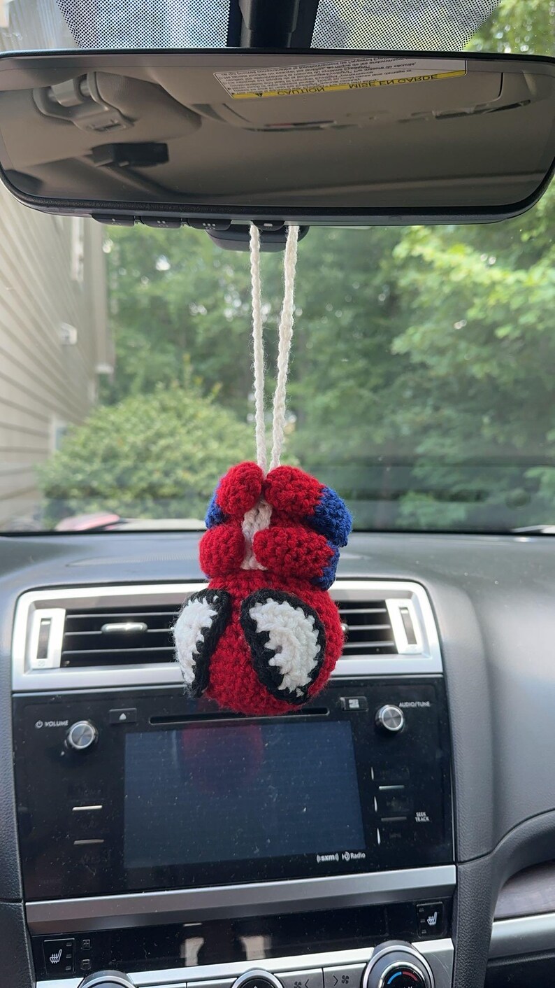 Handcrafted Crochet Spider-man Car Hanger – Fun and Functional Marvel ...