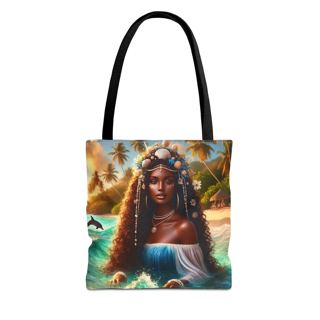 Yemaya Goddess Tote Bag Ocean Orisha Canvas Bag for Spiritual Power - Etsy