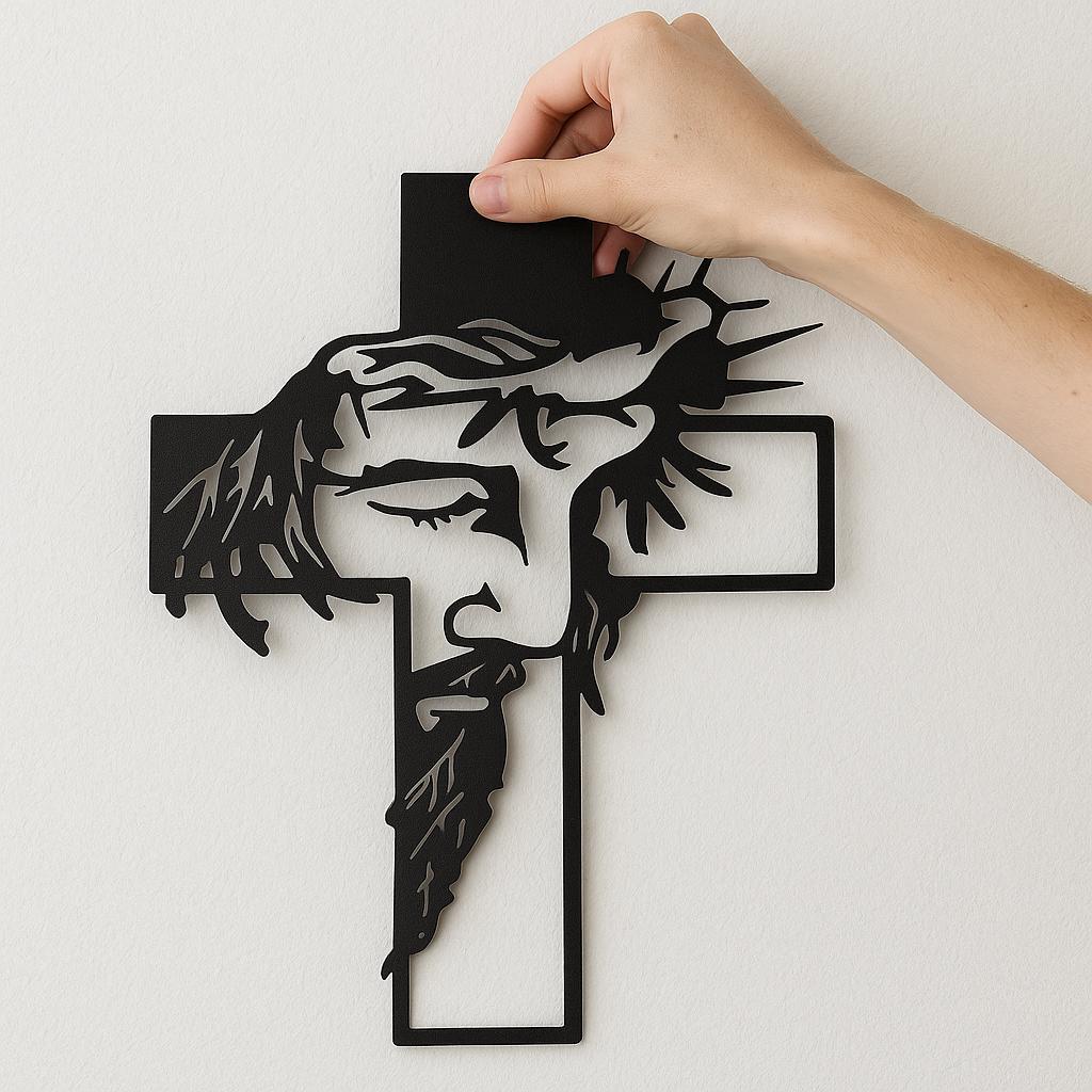 Jesus Cross Metal Wall Art, Christian Home Decor, Religious Easter Gift ...
