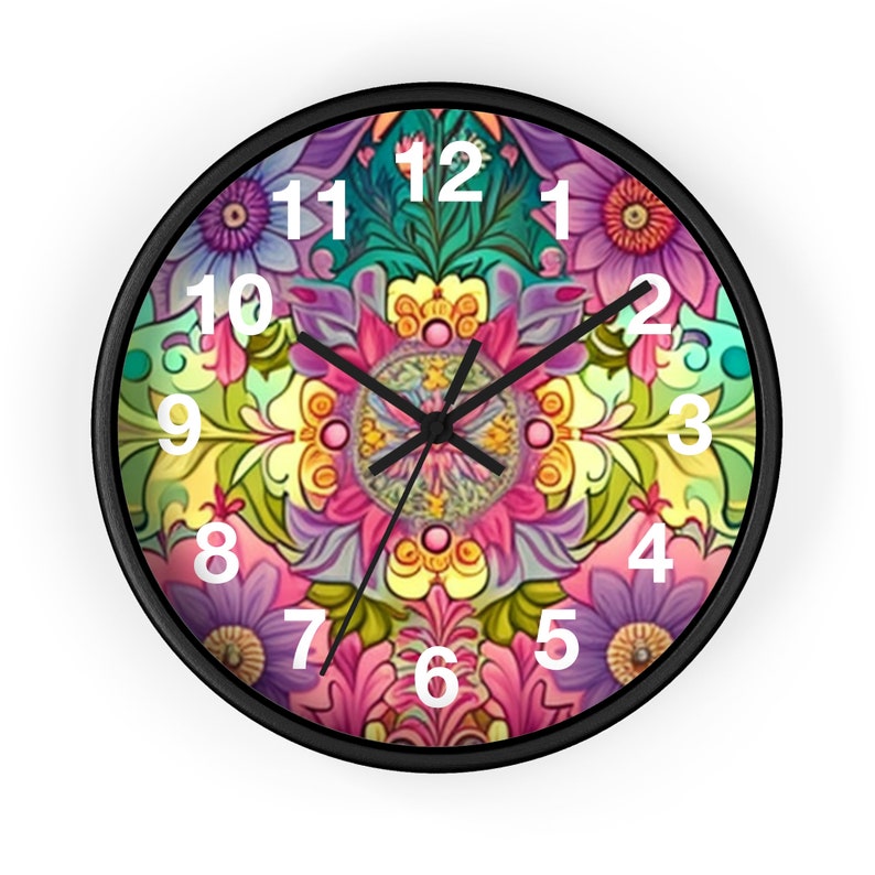 Kaleidoscope Wall Clock - Etsy