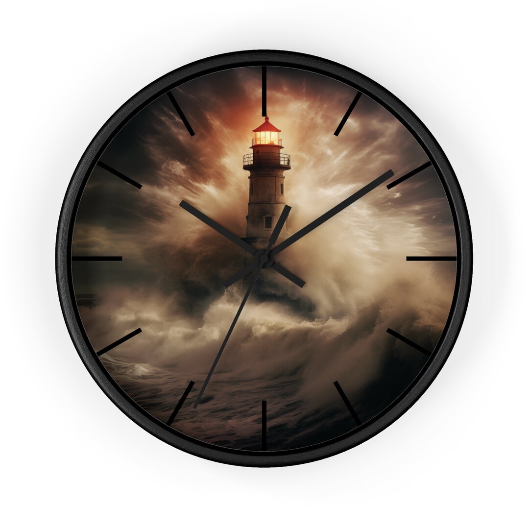 Lighthouse Wall Clock - Etsy