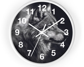 Wolf Wall Clock - Etsy