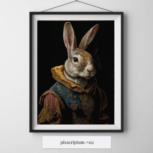 Bunny Portrait - Etsy