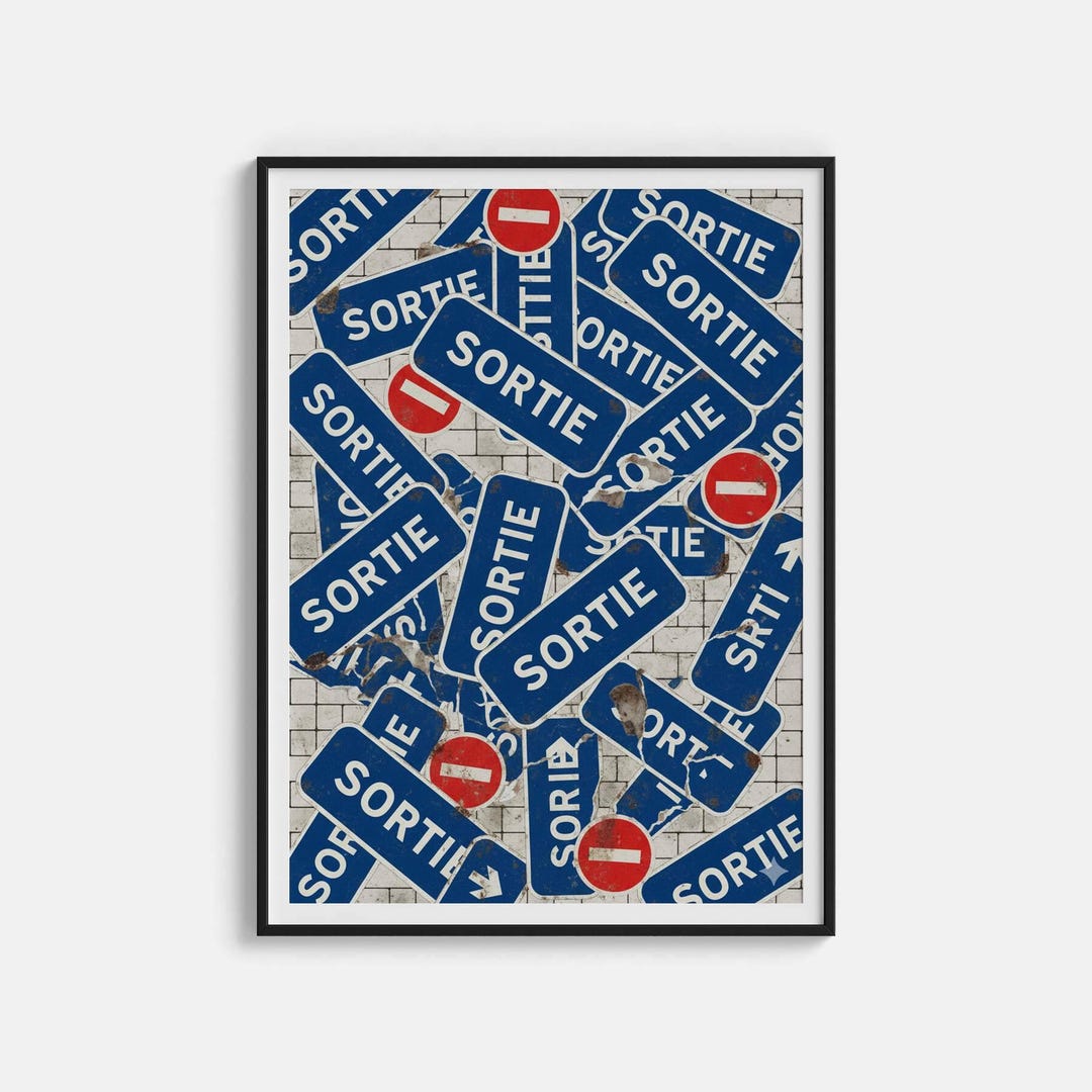 Correspondence Forbidden Art Print - Signage Chaos & Urban Confusion ...