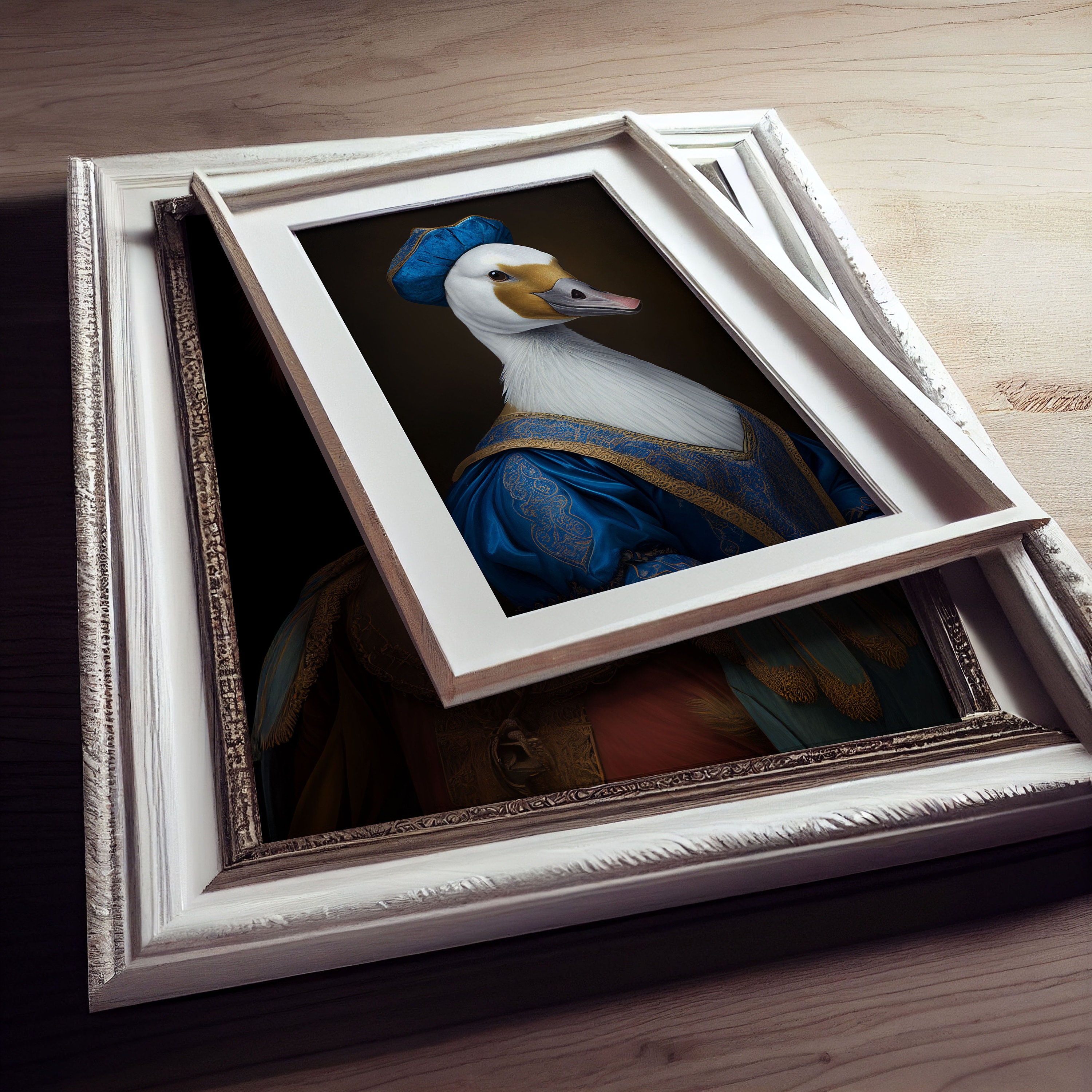 Elegant Duck Portrait, Renaissance Bird Painting, Aquatic Wall Decor ...