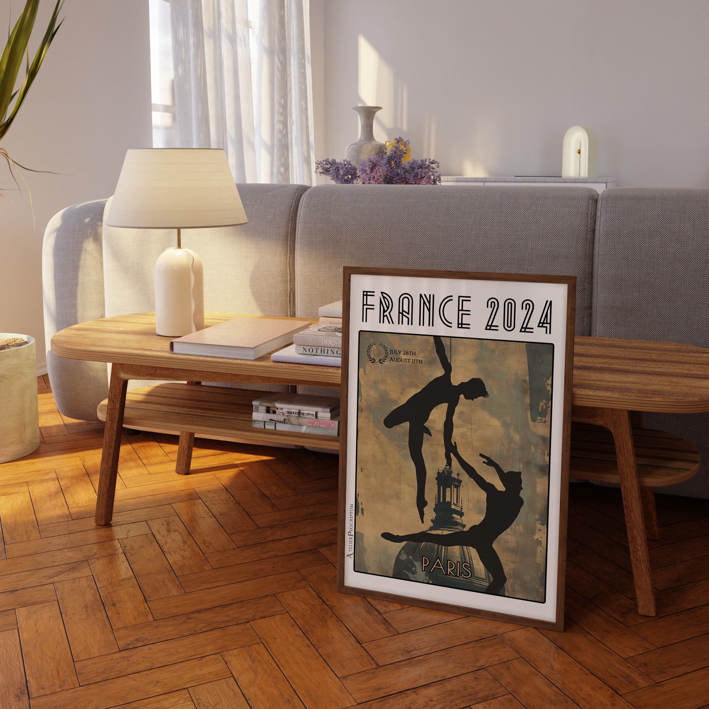 Contemporary Dance Poster in Paris, France 2024 Elegant Duo on an Urban ...