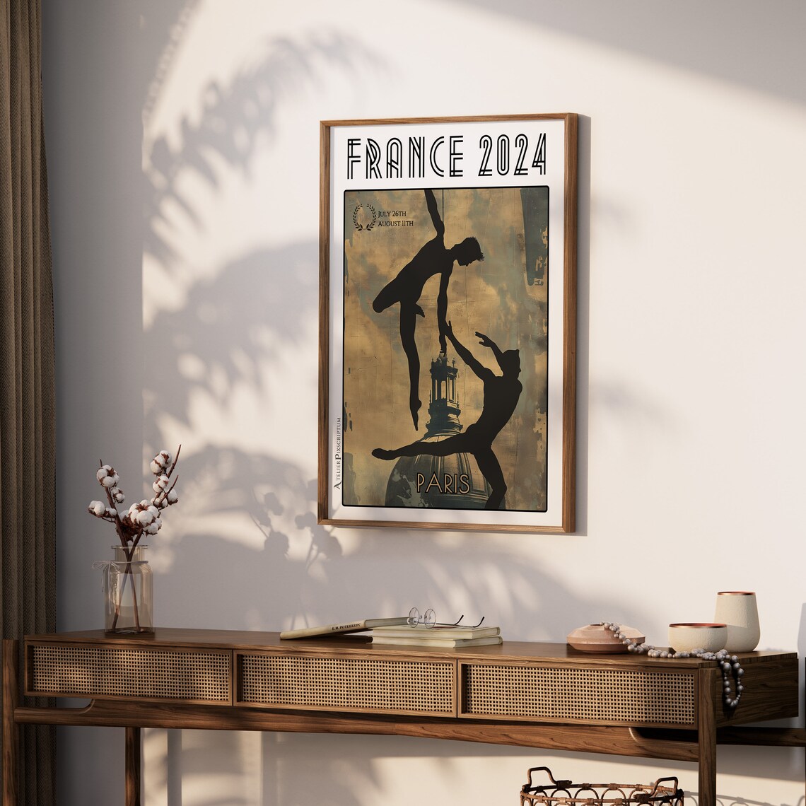 Contemporary Dance Poster in Paris, France 2024 Elegant Duo on an Urban ...