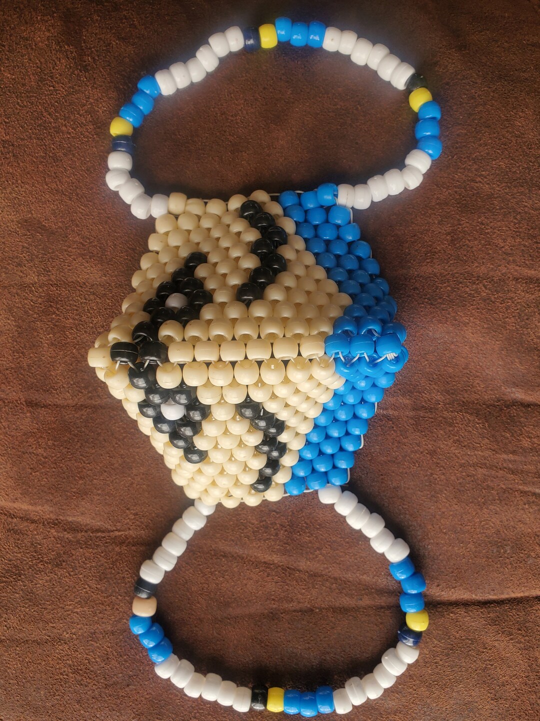 Snorlax Kandi Beaded Rave Mask - Etsy