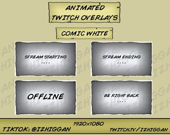 Twitch Comic Overlay - Etsy