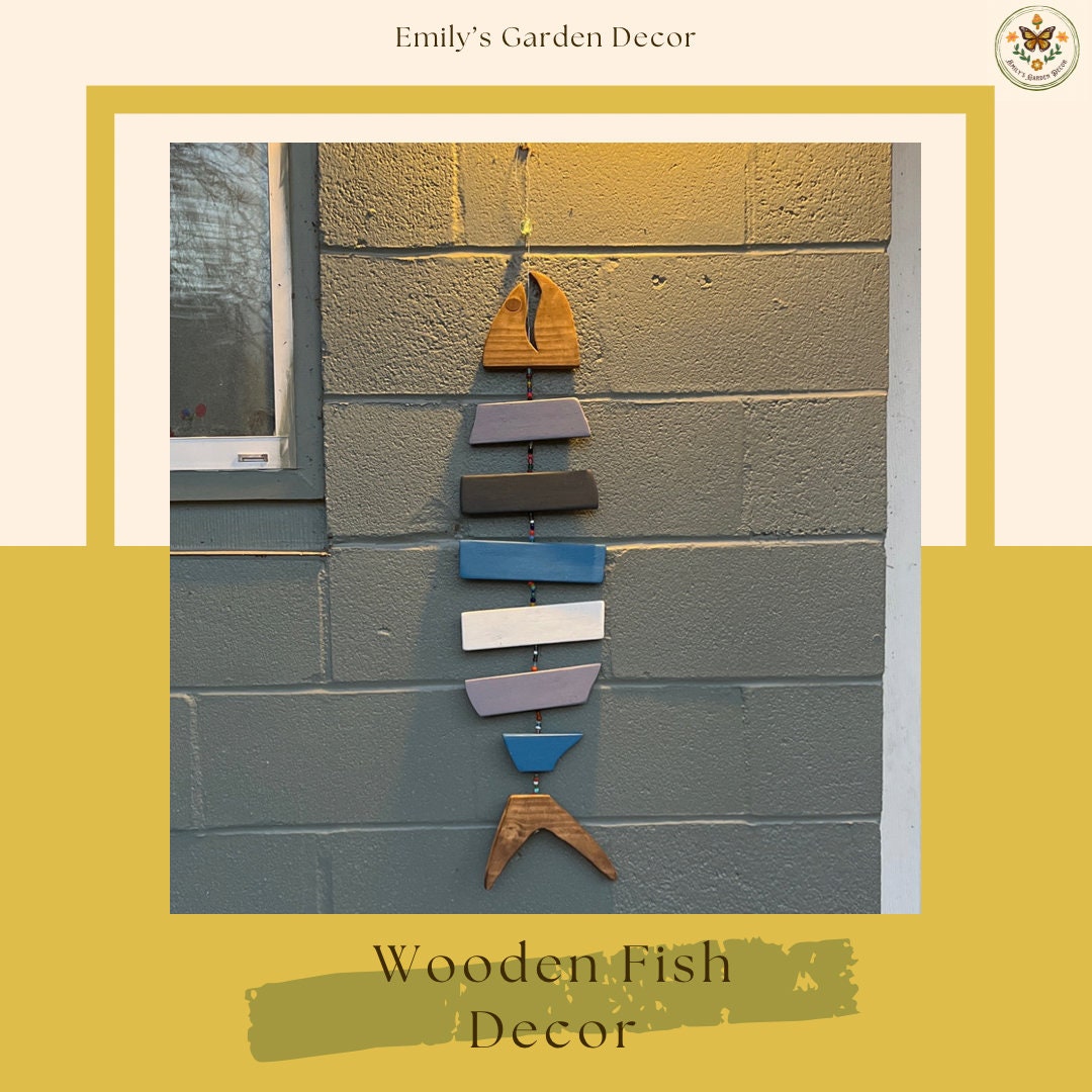 Wooden Fish Sun-catcher Wall Hanging - Etsy