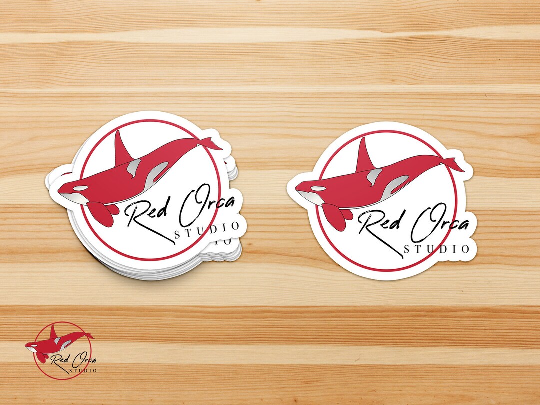 Round Logo Sticker - Etsy