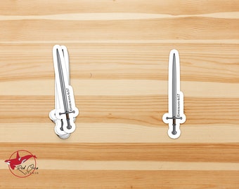 Sword of the Spirit Hand Cut Christian Stickers Shrewd as a Snake Faith ...