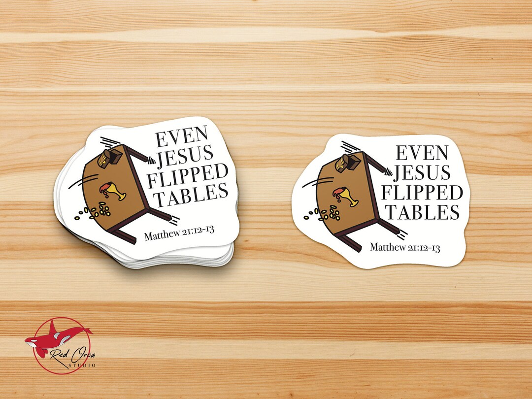 Flipping Tables Sticker - Etsy