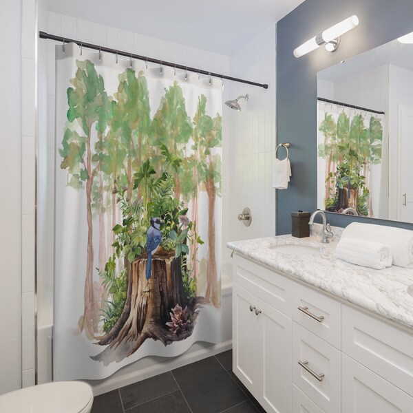 Tree Shower Curtain - Etsy