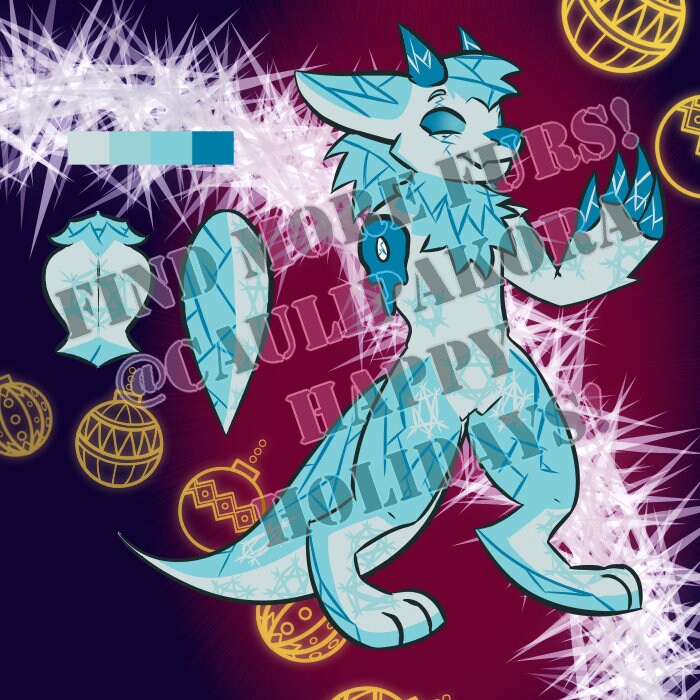 Wickerbeast Furry OC Christmas-themed Adoptables! Premade - PM to ...