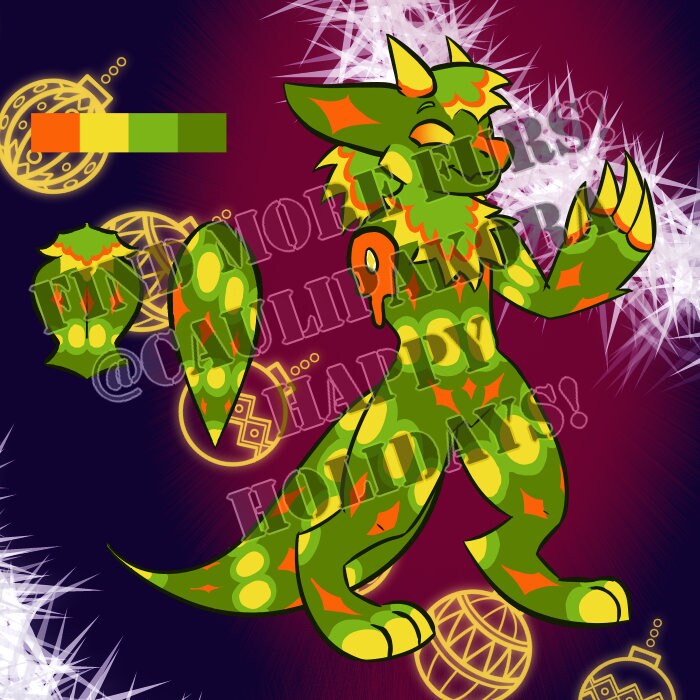 Wickerbeast Furry OC Christmas-themed Adoptables! Premade - PM to ...