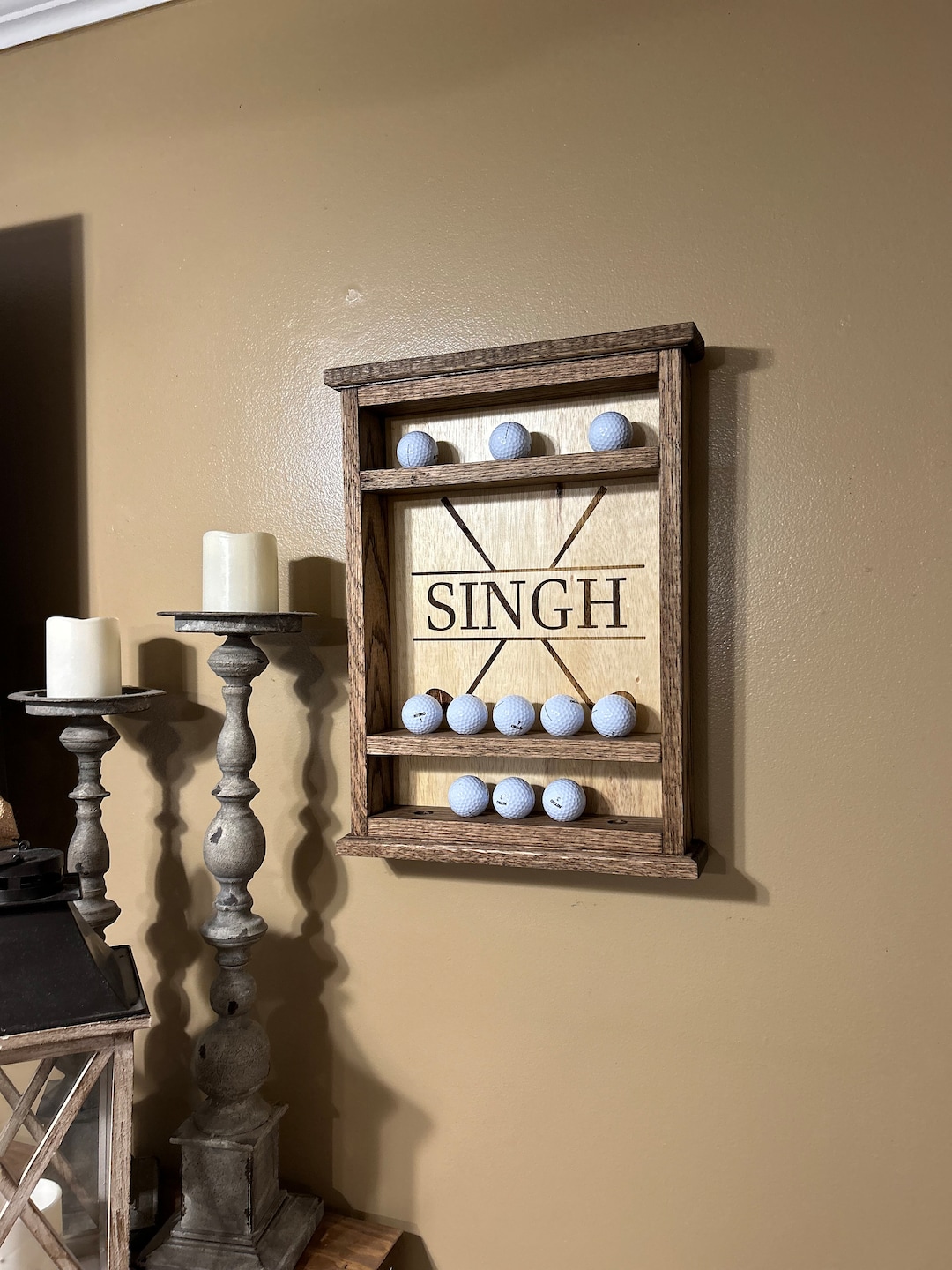 Golf Ball Display Custom Display Personalized Display Gift for Golfers ...