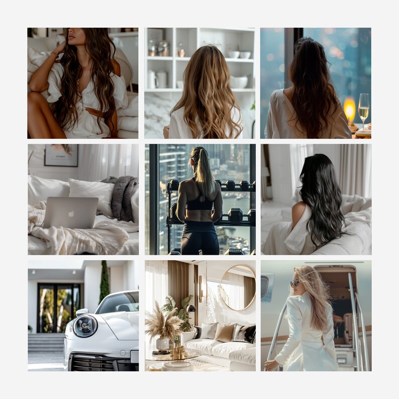 Faceless Rich Girl Aesthetic Instagram Stock Photo Bundle for IG Story ...