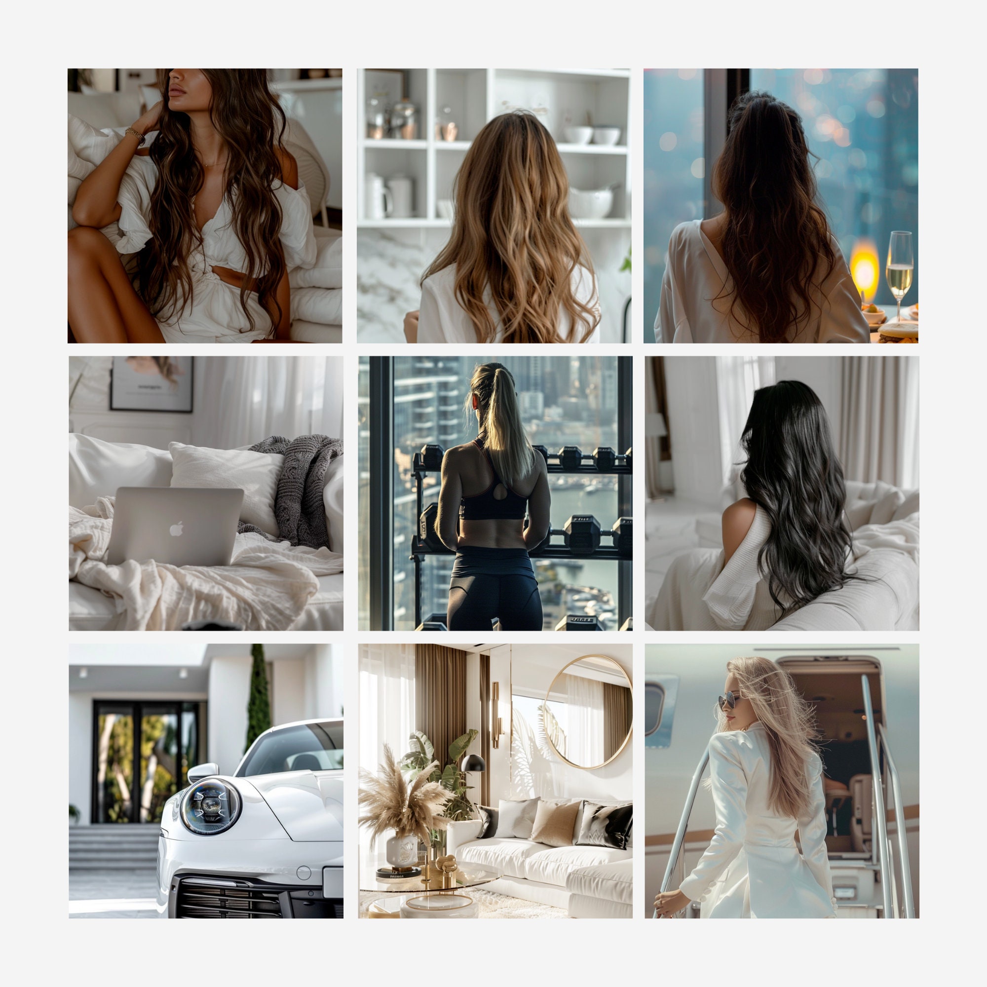 Faceless Rich Girl Aesthetic Instagram Stock Photo Bundle for IG Story ...