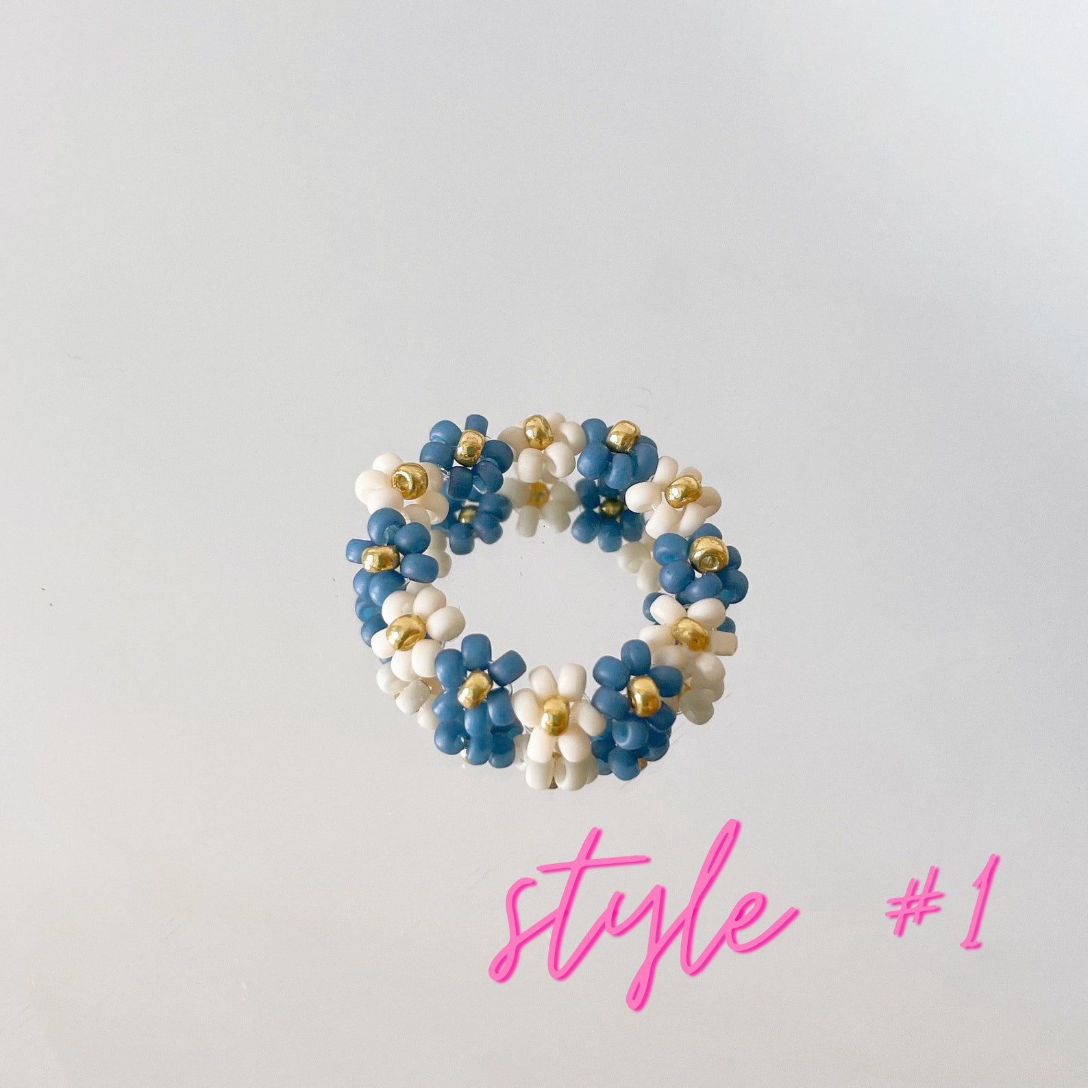 Flower Bead Ring Seed Bead Ring Beaded Rings Flower Rings - Etsy