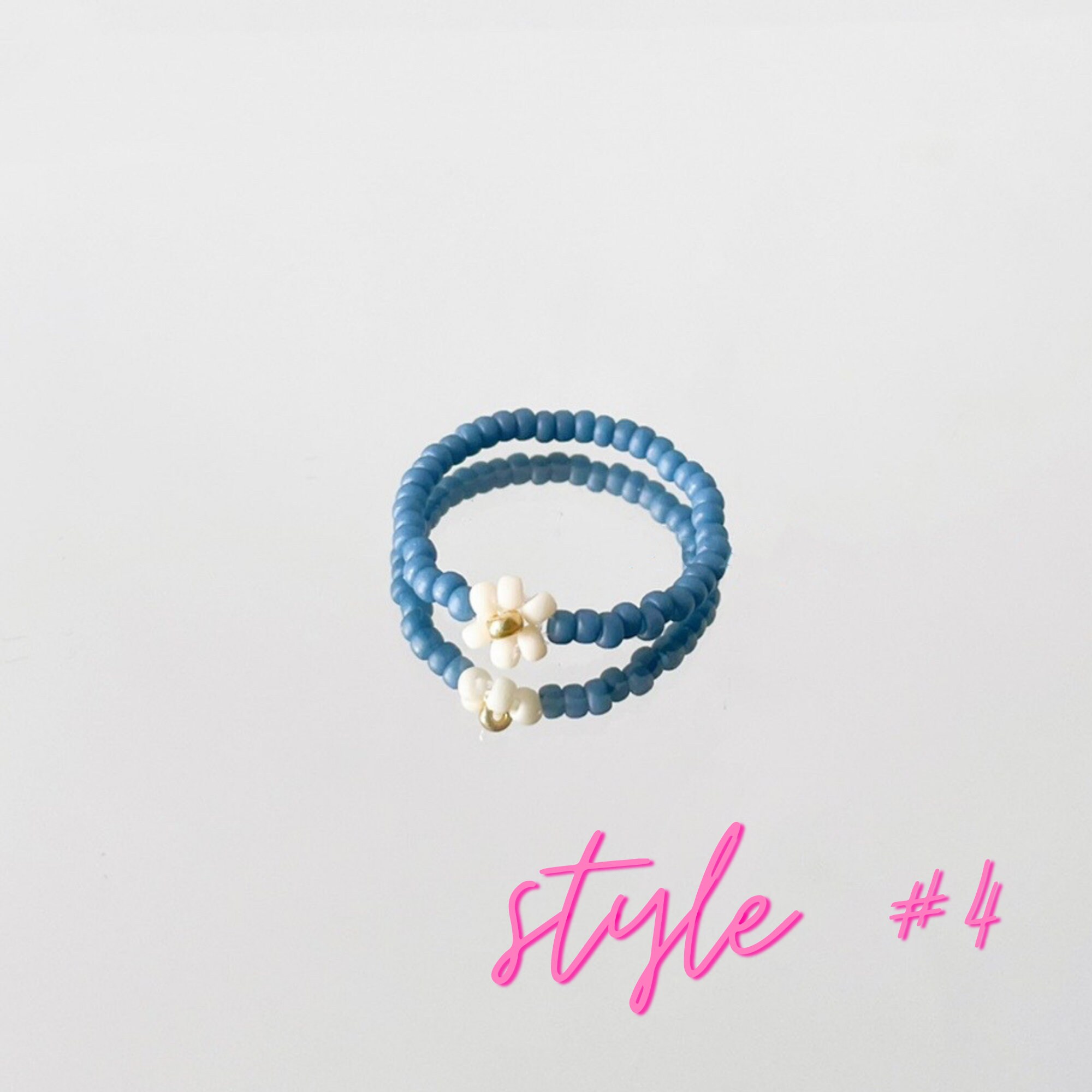 Flower Bead Ring Seed Bead Ring Beaded Rings Flower Rings - Etsy