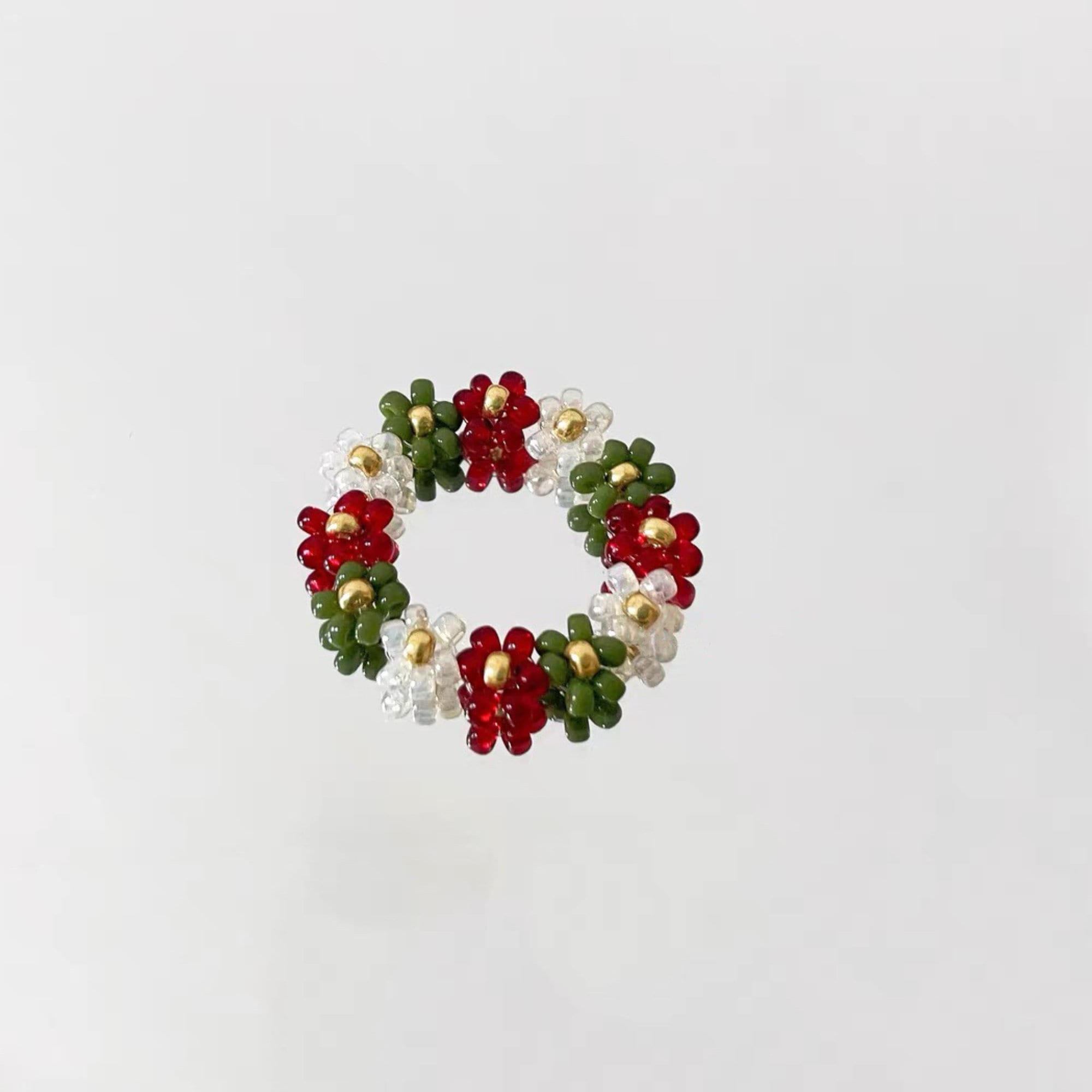 Christmas Ring Christmas Jewelry Holiday Ring Set Daisy - Etsy