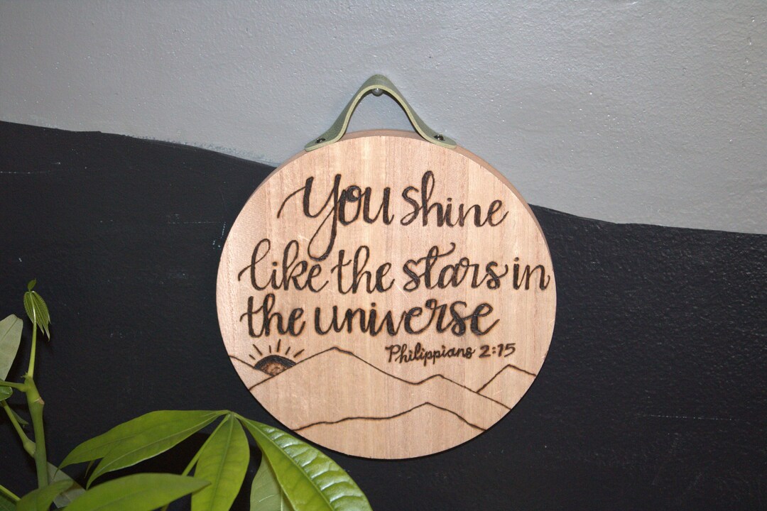 Wood Burned Bible Verse Wall Decor - Etsy