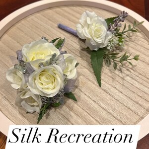 Custom Silk Floral Corsage and Boutonniere Set - Capture the Fresh ...