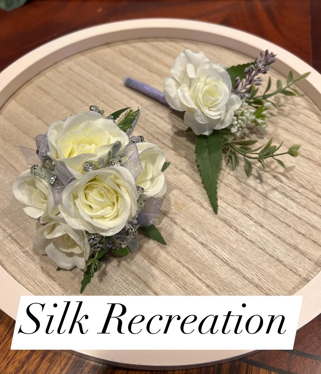 Custom Silk Floral Corsage and Boutonniere Set Capture the Fresh Flower ...