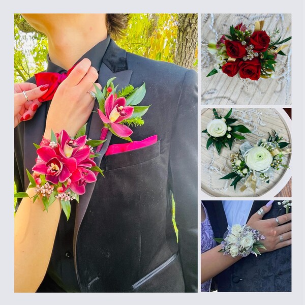 Silk Flower Corsage - Etsy