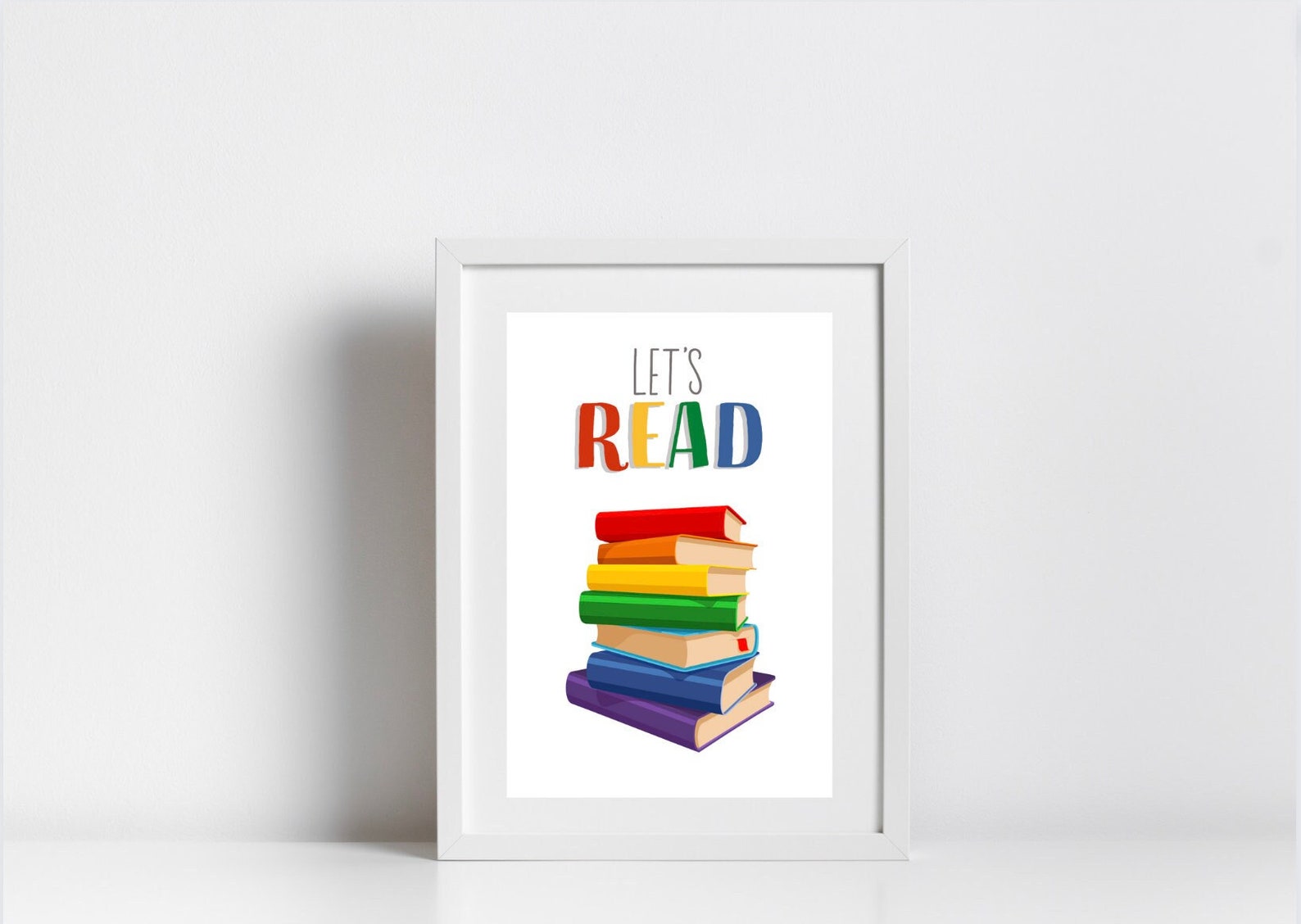 Let's Read Print Classroom Reading Poster Reading Corner Print Playroom ...