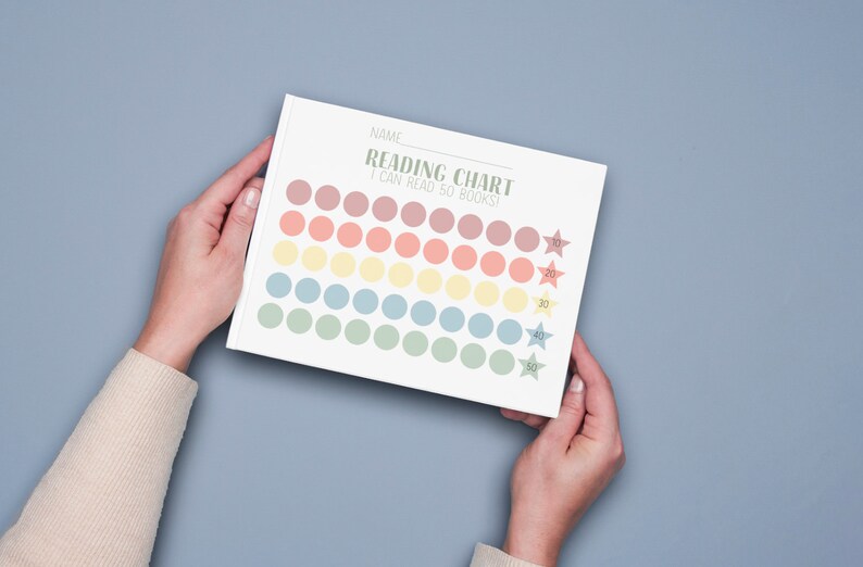 Printable Reading Chart Kids Book Log Download Reading Tracker - Etsy