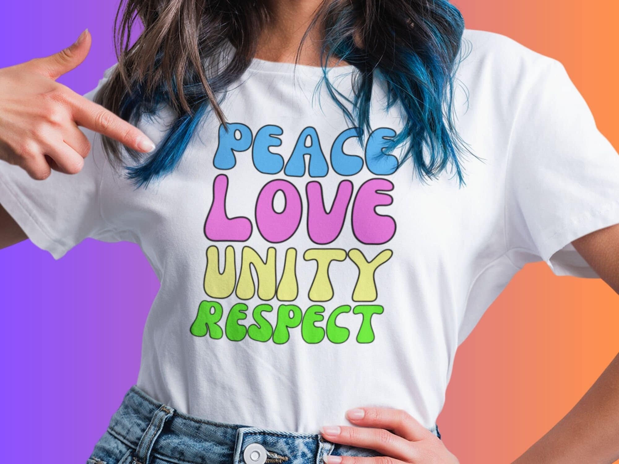 Peace Love Unity Respect Emoji